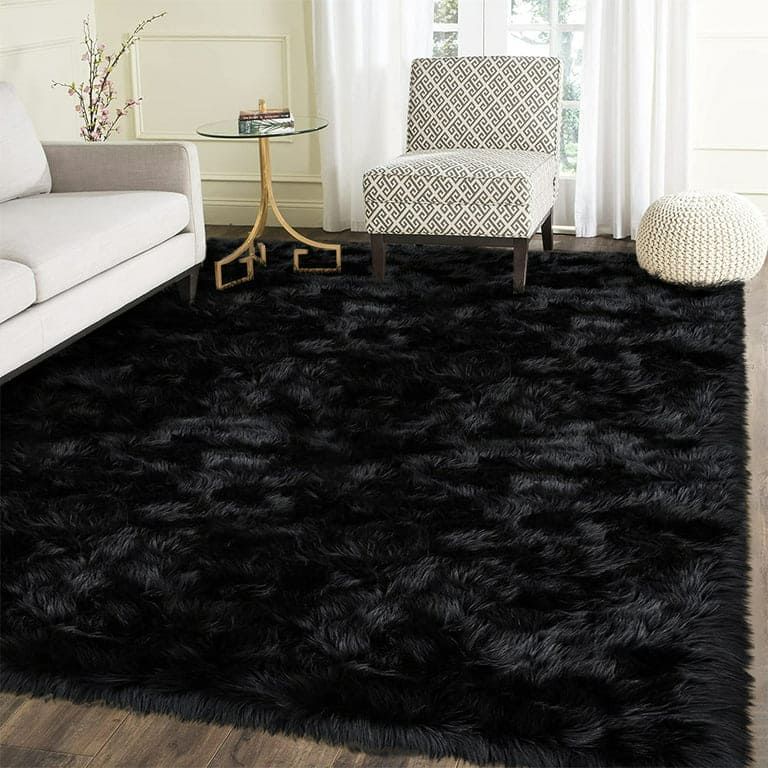 Sheep Fur Rug/Centerpiece 5.5x4 Ft